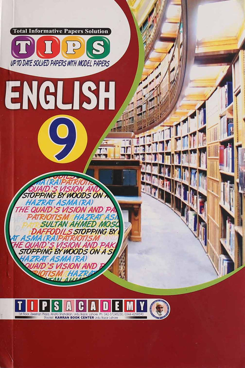 Tips Notes English Class 9 – Iftikhar Book Depot