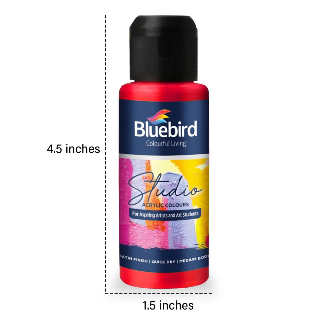 Studio Acrylic Paint | Set of 6 | All Shades | Bluebird | Artist-Grade ...