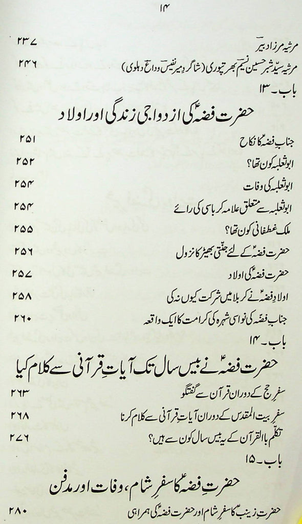 Hayat e Hazrat e Fizza S.a | حیات حضرت فضہ ع – Iftikhar Book Depot