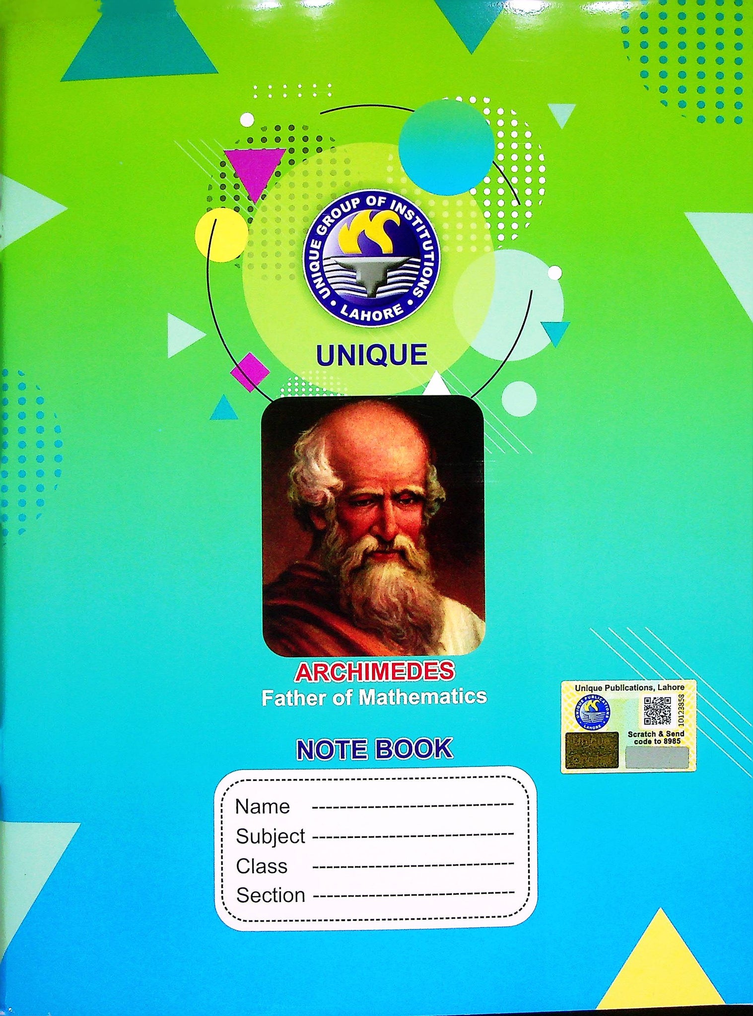 Unique School System Class Nursery Complete set – Iftikhar Book Depot