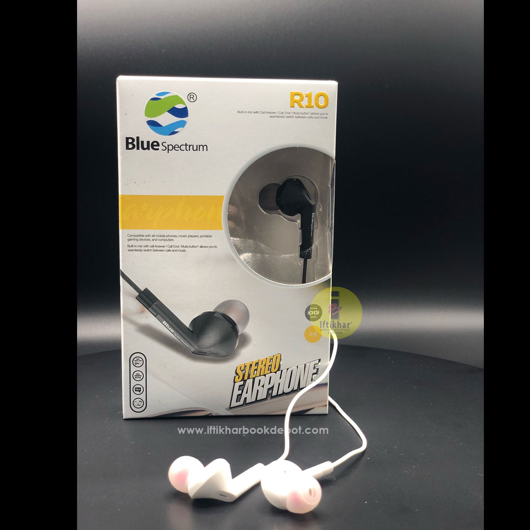 Blue Spectrum R-10 Stereo Earphone – Iftikhar Book Depot