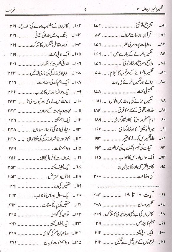Tafseer al Mizan Part 3 | 3 المیزان فی تفسیر القرآن – Iftikhar Book Depot