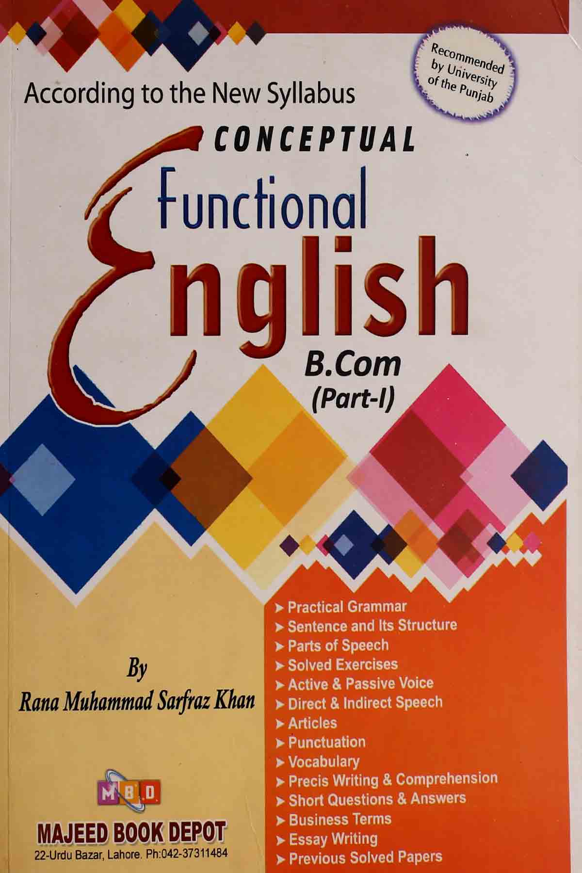 Conceptual Functional English B.Com Part 1 – Iftikhar Book Depot